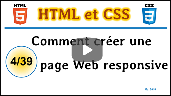 Comment faire une page web responsive