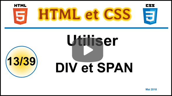 A quoi servent les éléments HTML Div et Span