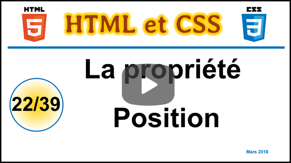 Comment utiliser la propriété position en CSS