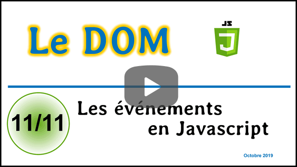 Les événements en JavaScript