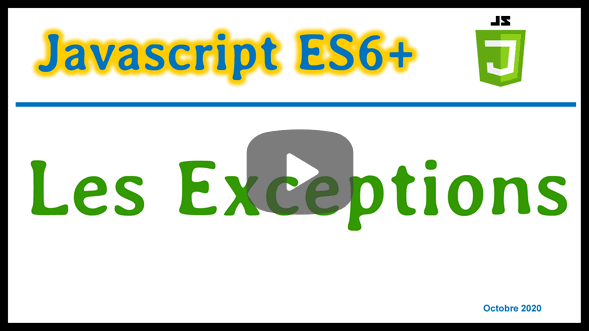 JavaScript : Travailler avec des exceptions.