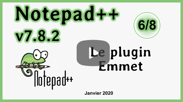 Installation du plugin Emmet sur Notepad++
